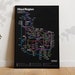 Hisui Region Transit Map, Fantasy Map, Unique Metro Map, Unique Gift ...