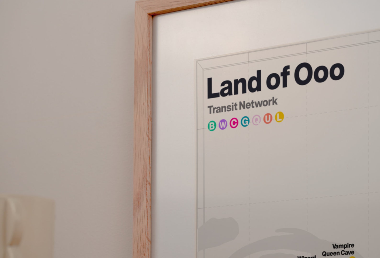 Land of OOO Transit Map, Fantasy Map, Unique Metro Map, Unique Gift ...