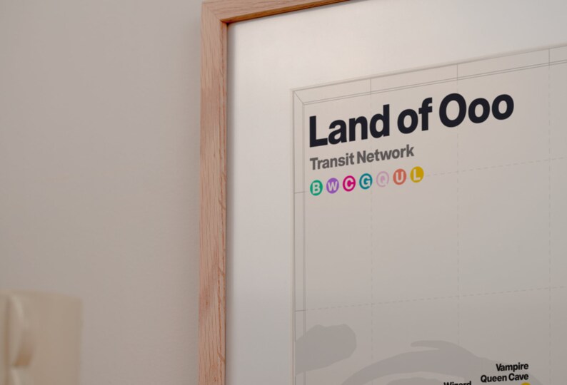 Land of OOO Transit Map, Fantasy Map, Unique Metro Map, Unique Gift ...