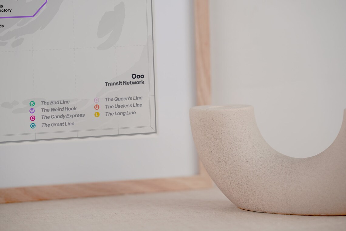 Land of OOO Transit Map, Fantasy Map, Unique Metro Map, Unique Gift ...