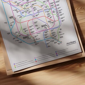 Hisui Region Transit Map / 2 Color Pack / Fantasy Map, Unique Metro Map ...