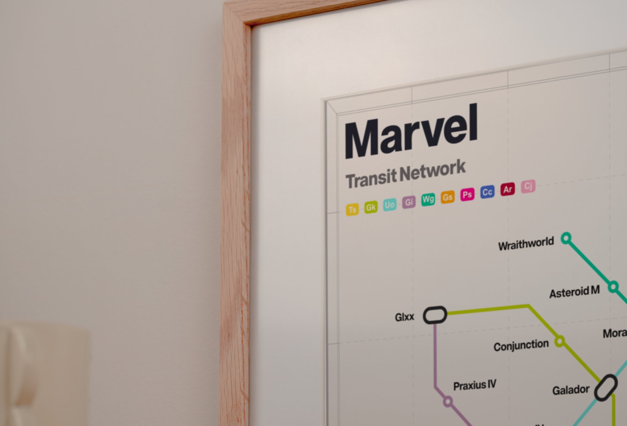 Marvel Transit Map, Fantasy Map, Unique Metro Map, Unique Gift ...