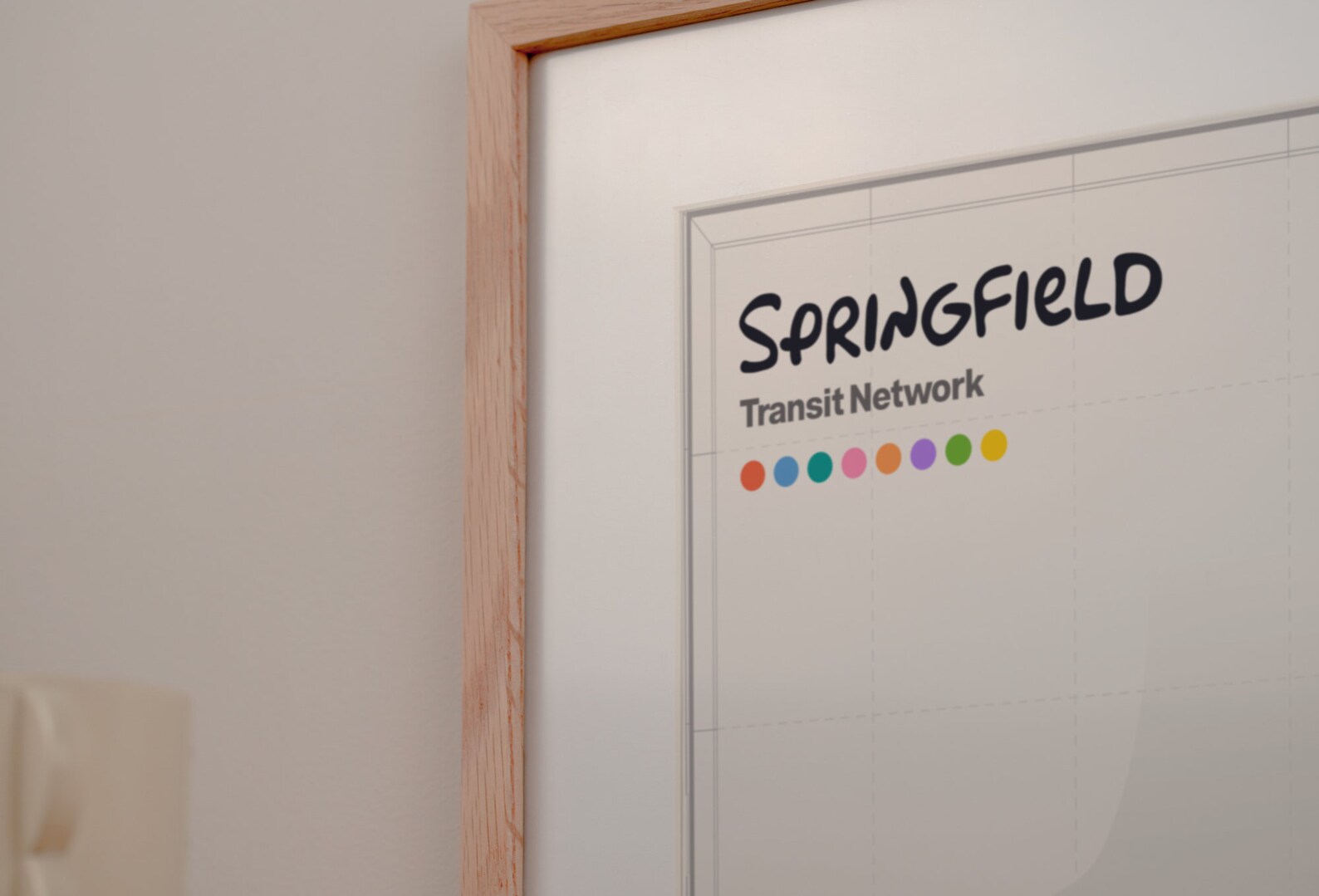 Springfield USA Transit Map, Fantasy Map, Unique Metro Map, Unique Gift ...