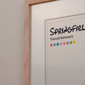 Springfield USA Transit Map, Fantasy Map, Unique Metro Map, Unique Gift ...