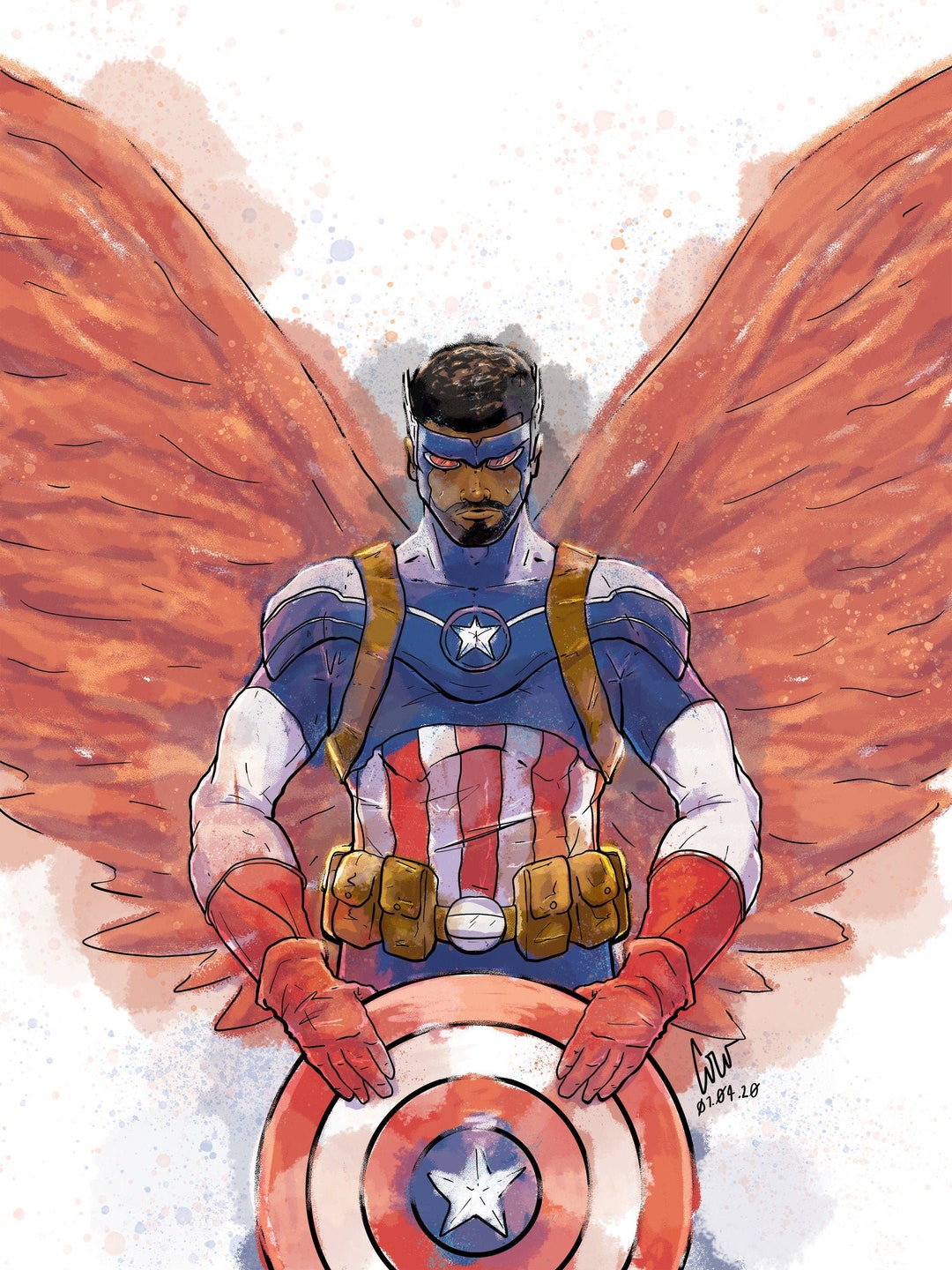 Sam Wilson, Captain America - Etsy