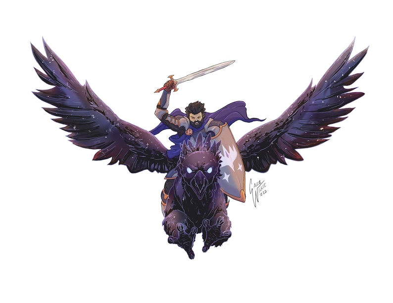 Zerxus, the First Knight of Avalir From Critical Role's EXU: Calamity ...