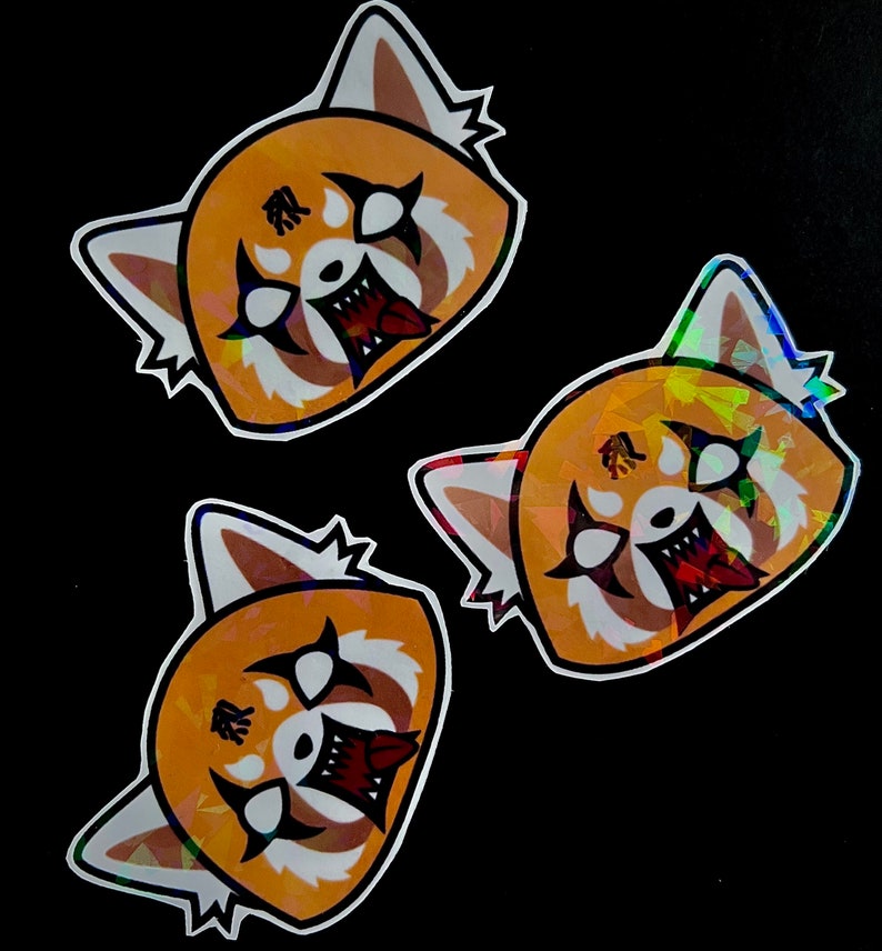 Aggretsuko Sticker Anime Sticker - Etsy