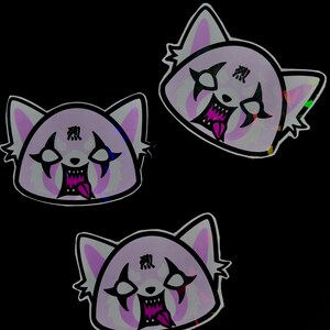 Aggretsuko Sticker Anime Sticker - Etsy