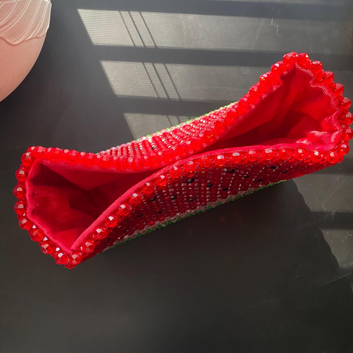 Watermelon Beaded Shoulder Bag - Etsy