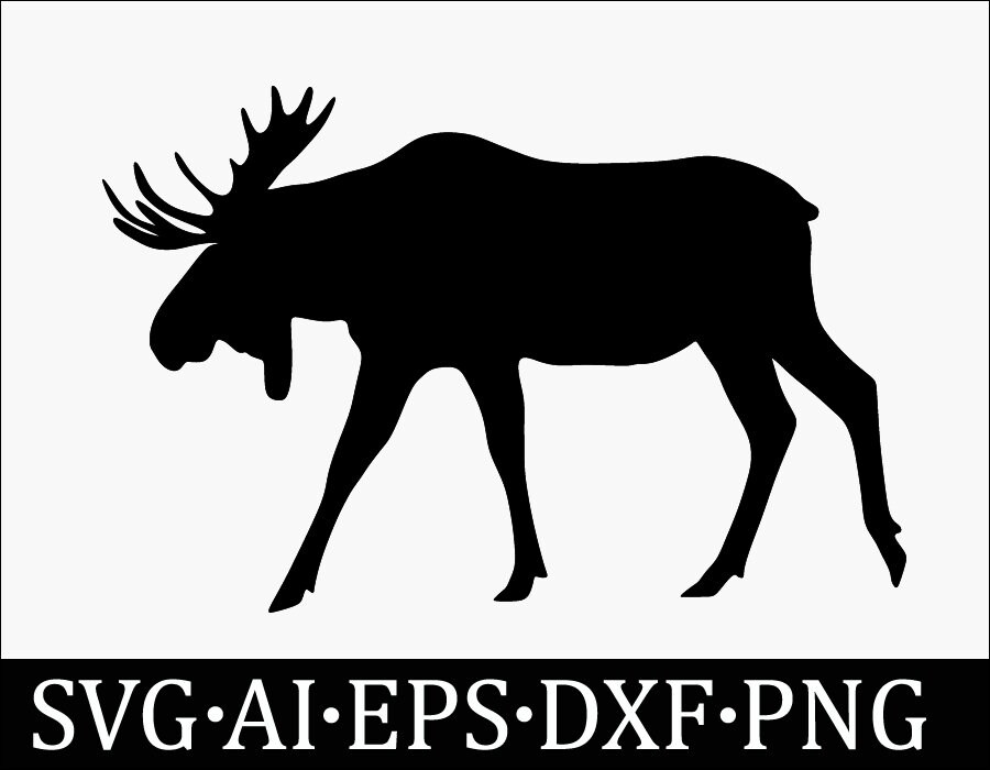 Moose Svg, Moose Svg Bundle. Moose Silhouette. Mosee Clipart, Cut File ...