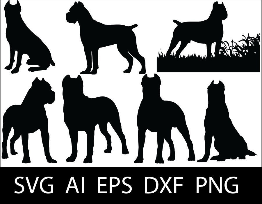 Cane Corso Svg, Cane Corso Svg Bundle. Cane Corso Silhouette. - Etsy