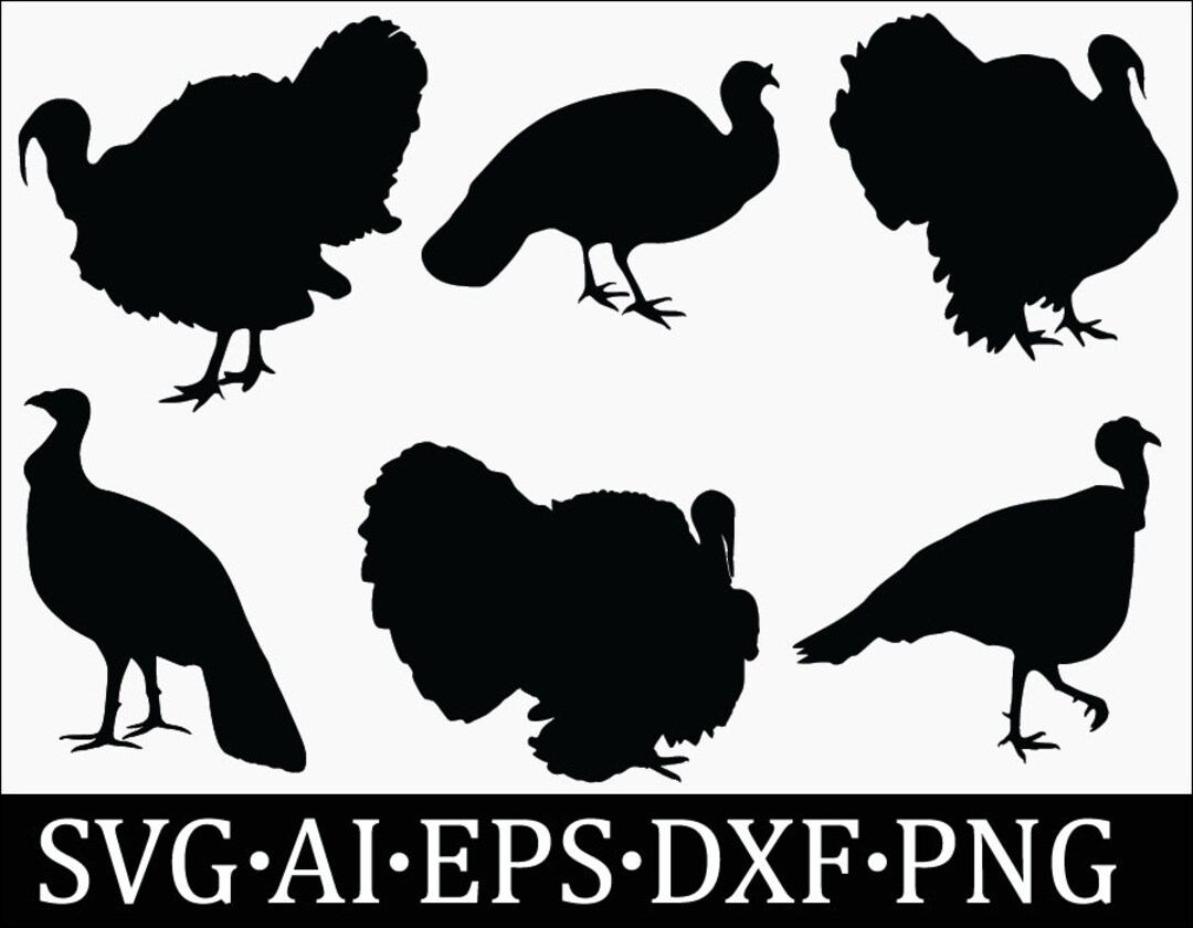Turkey Svg, Turkey Svg Bundle. Turkey Silhouette. Turkey Clipart, Cut ...