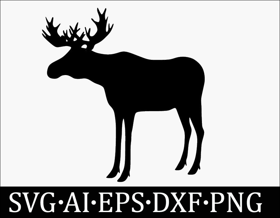 Moose Svg, Moose Svg Bundle. Moose Silhouette. Mosee Clipart, Cut File ...
