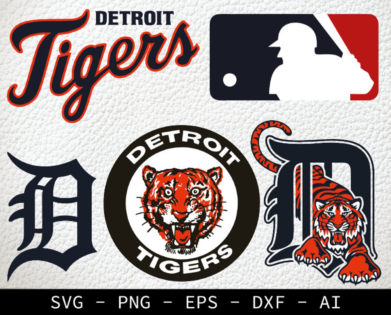 Detroit tigers svg. MLB logo svg. baseball team svg. | Etsy