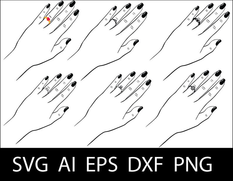 Wedding Finger Svg. Wedding Ring Svg Ring Finger Svg. Cuf - Etsy