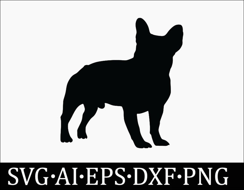 French Bulldog Svg, French Bulldog Silhouette. French Bulldog Cut File ...