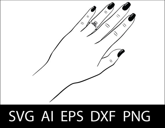 Wedding Finger Svg. Wedding Ring Svg Ring Finger Svg. Cuf | Etsy