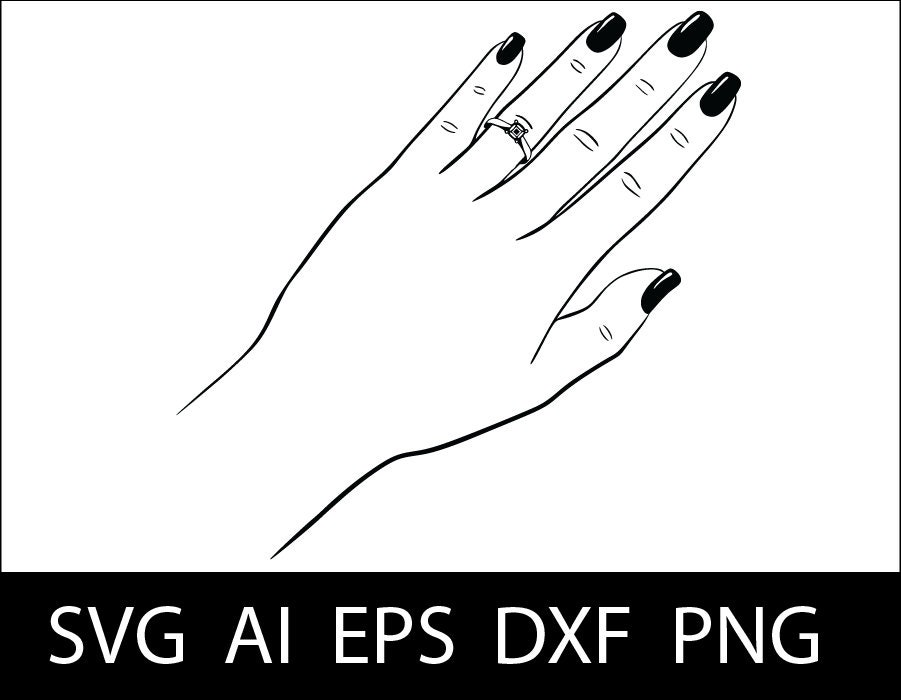 Wedding Finger Svg. Wedding Ring Svg Ring Finger Svg. Cuf - Etsy