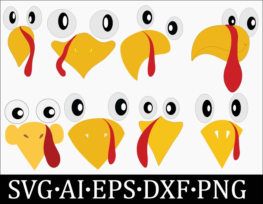 Turkey Svg Turkey Svg Bundle. Turkey Silhouette. Turkey - Etsy