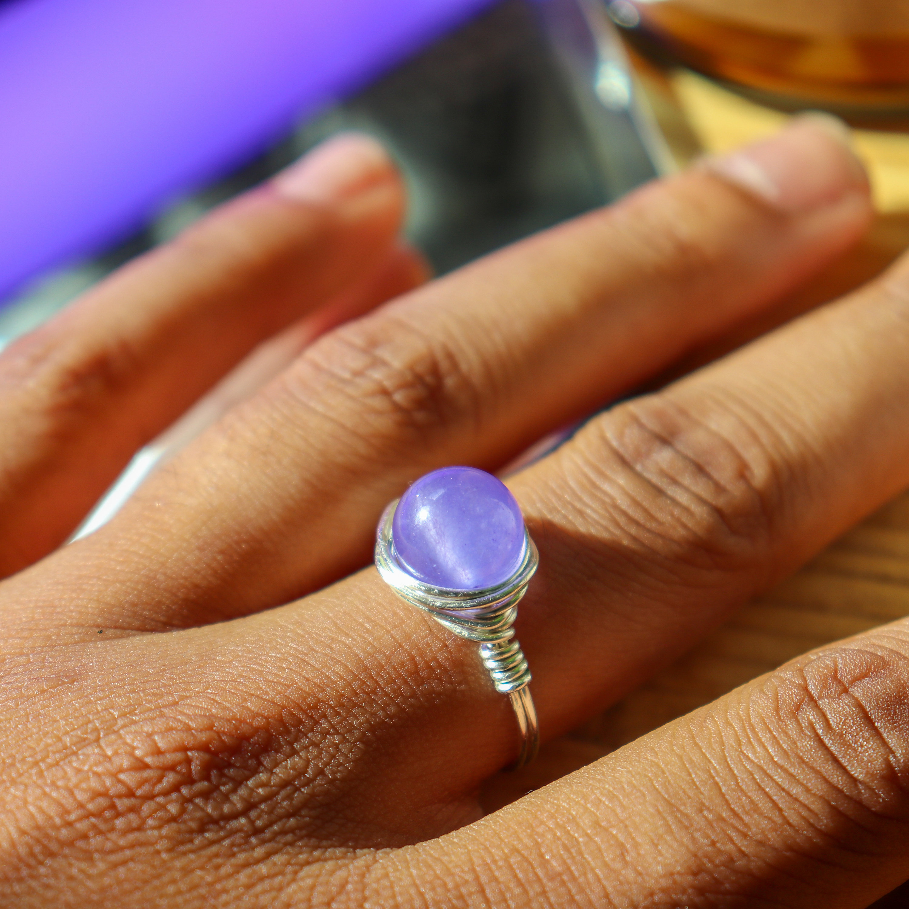 Purple Quartzite Ring - Etsy