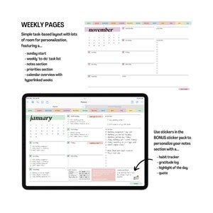 2022-2023 Digital Student Planner, Goodnotes Compatible, Landscape ...