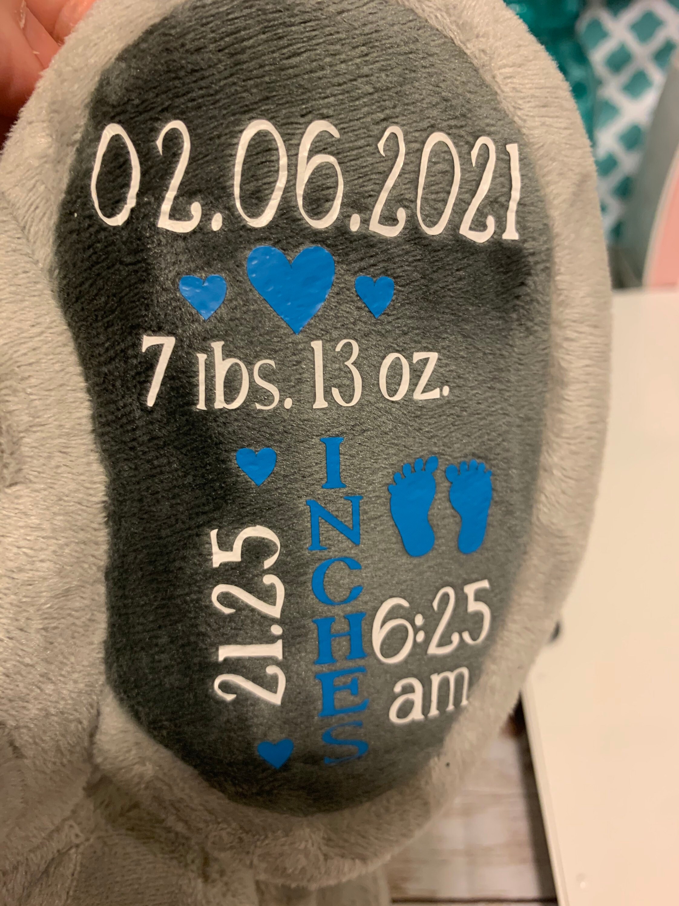 Personalized Elephant Baby Birth Stats - Etsy
