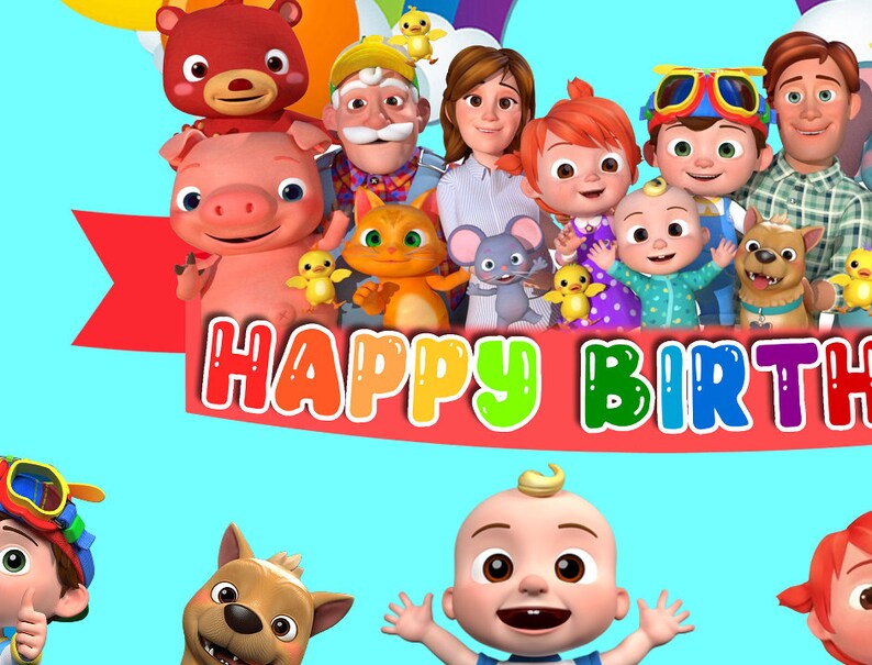 Cocomelon Digital Family and Friends Download Birthday, Cocomelon PNG ...