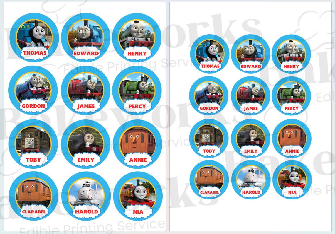 Thomas the Train PNG Digital, Custom Train PNG, Docx and PDF for Cricut ...