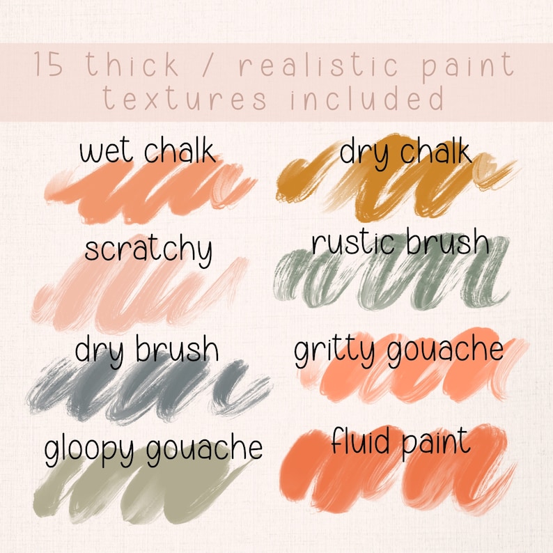 The Painter Procreate Brush Set, Digital/instant Download, Thick ...