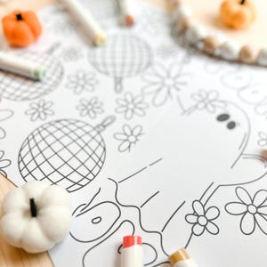 Groovy Halloween Digital Coloring Book, Printable Coloring Pages for ...