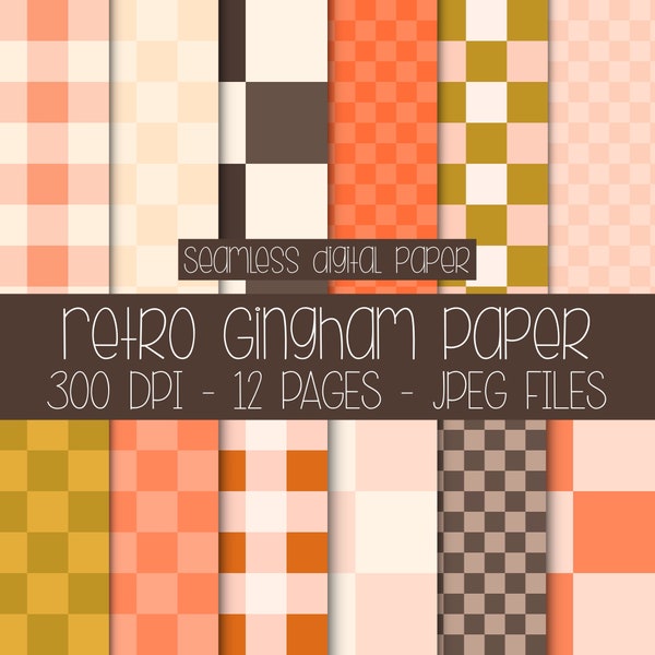 Gingham Paper - Etsy