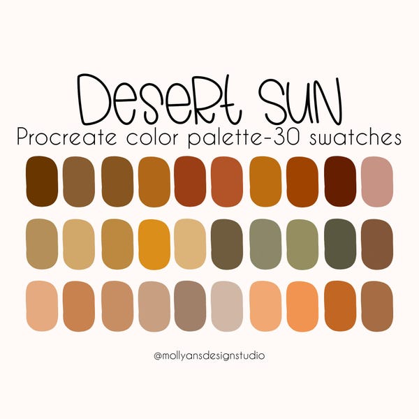 Desert Color Palette - Etsy