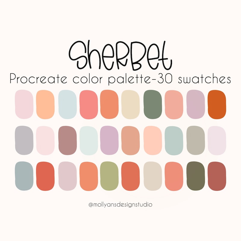 Sherbet Colors - Etsy