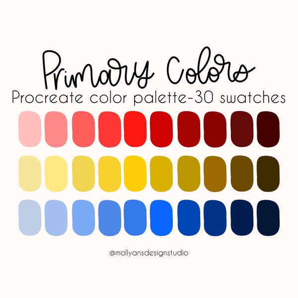 Bright Primary Color - Etsy