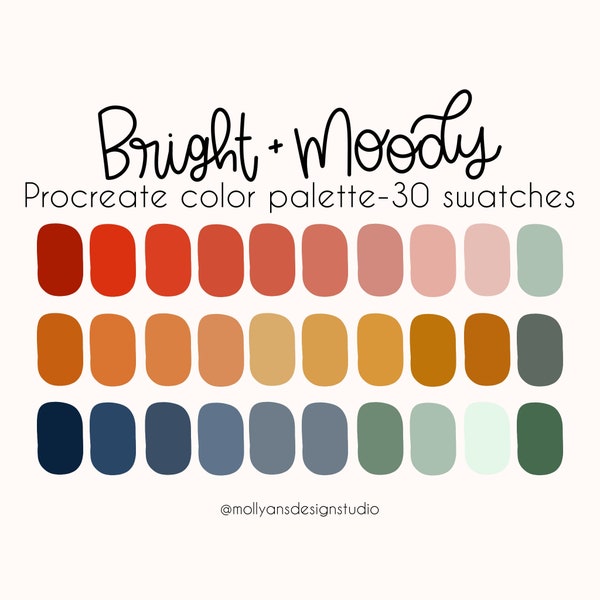 Boho Color Palette - Etsy