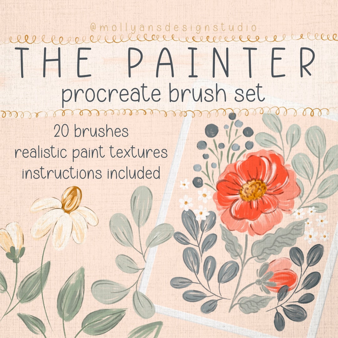 The Painter Procreate Brush Set, Digital/instant Download, Thick ...