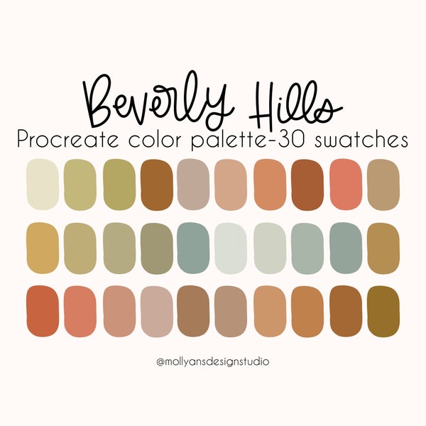 Mega Procreate Color Palette Swatches, 7028 Procreate Swatches ...