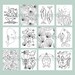 By the Seaside Digital Coloring Book, Printable Coloring Pages ...