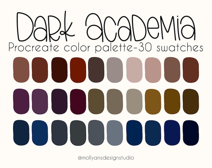 Procreate Color Palette, Colors Canva, Moody Day Color Palette ...