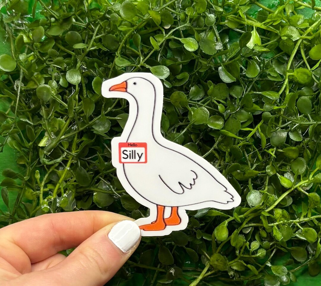 Silly Goose Sticker - Etsy