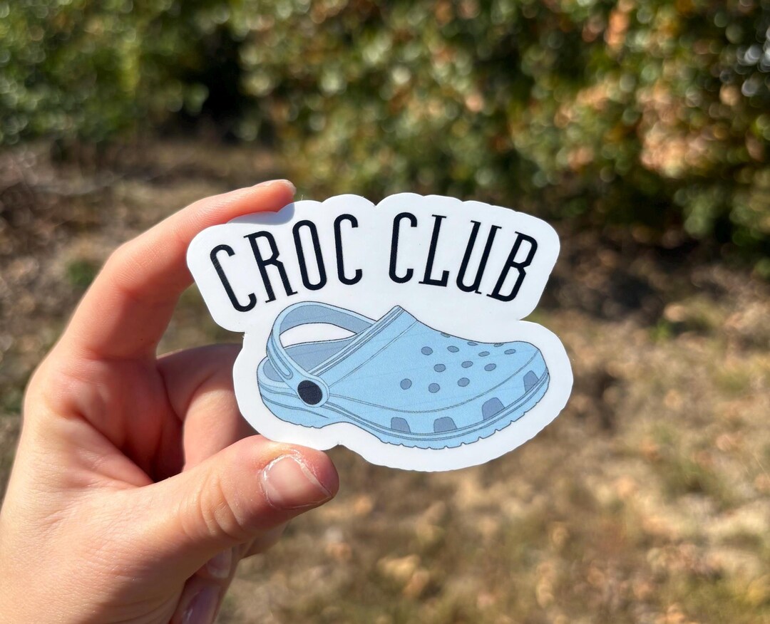Croc Club Sticker - Sticker -waterproof Sticker - Etsy