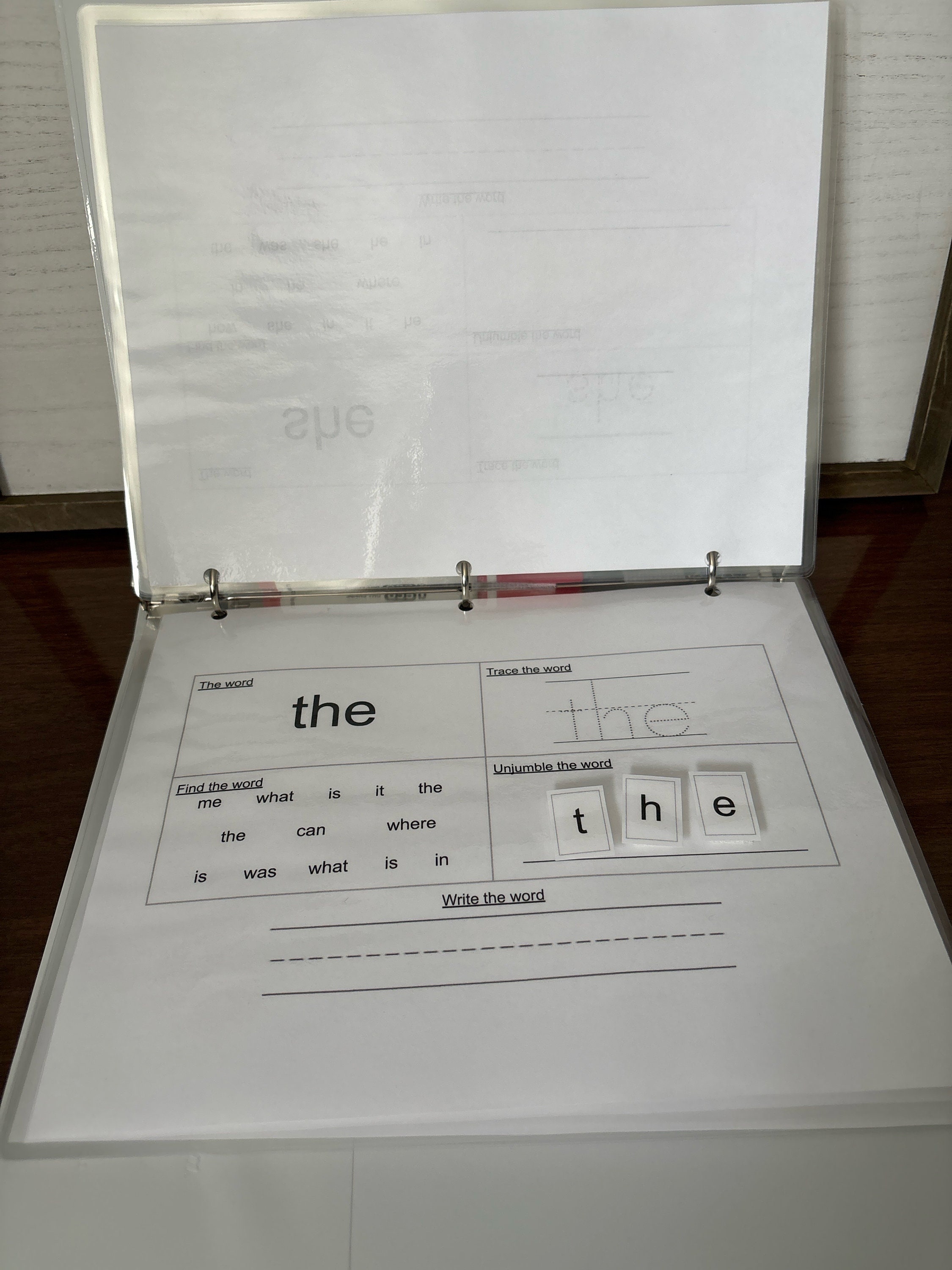 Busy Sight Words Binder - Etsy