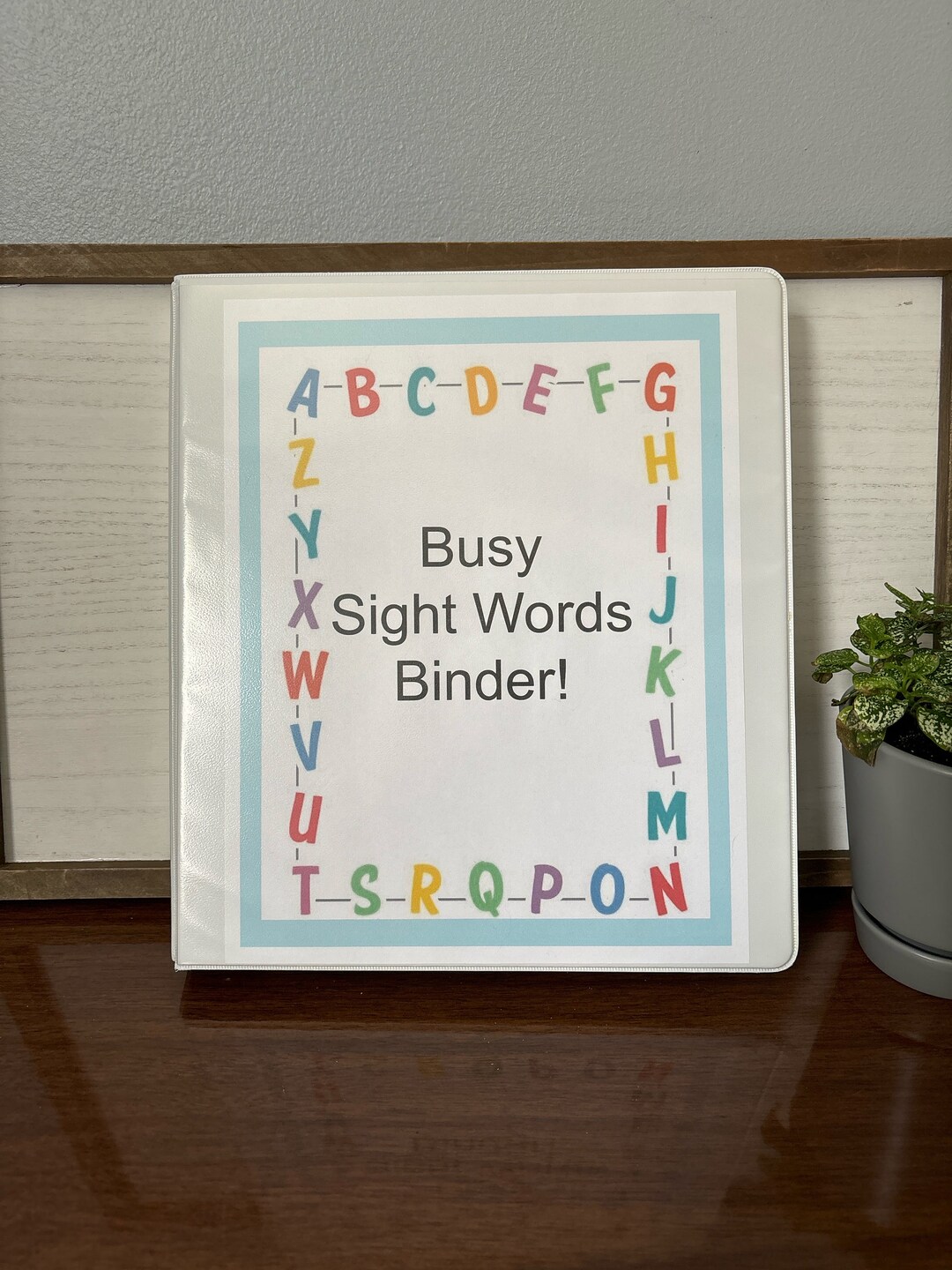 Busy Sight Words Binder - Etsy
