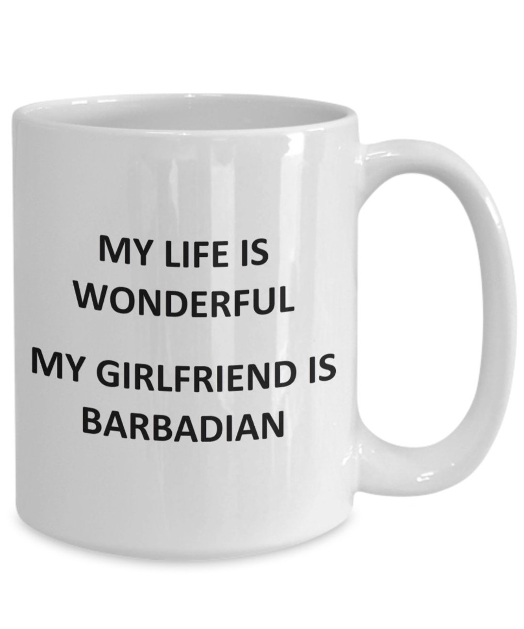 Barbadian Boyfriend Birthday Cup for Him Barbados True Love Friend ...