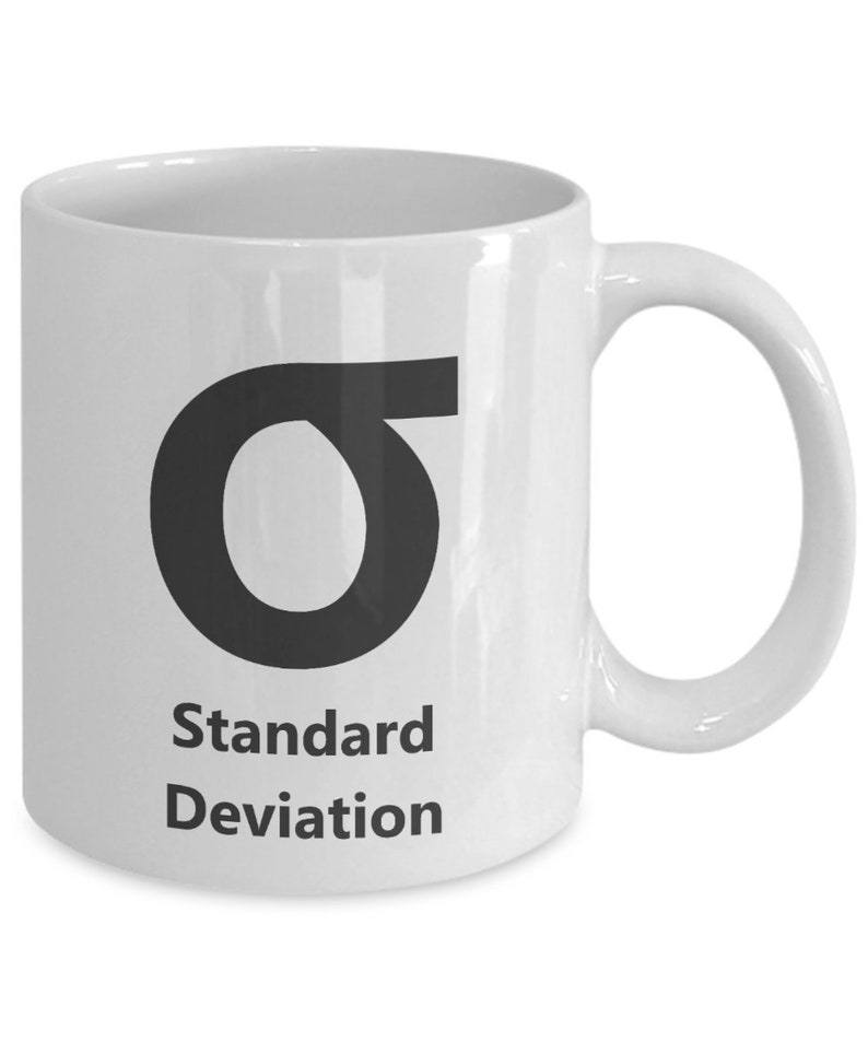 Standard Deviation Sigma Greek Letter Mug Character Funny Cup Symbols ...