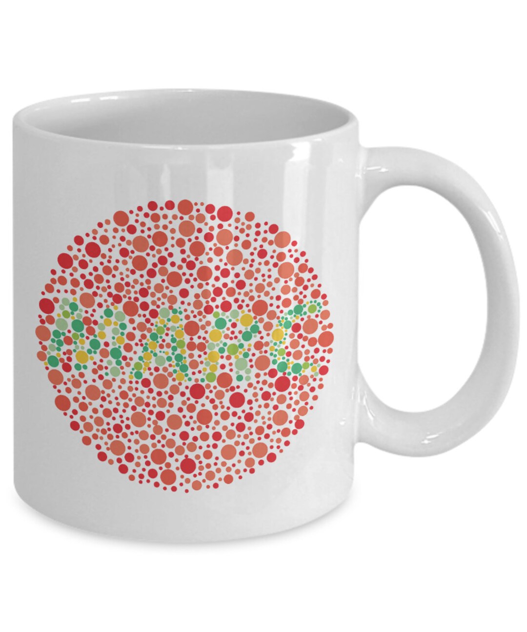 Custom Mug for Color Blind Person Friend Coworker Cvd Colorblind ...