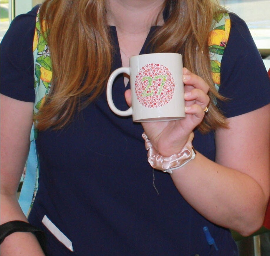 Mug for Optometrist Color Blind Test Vision Cvd Optometry Colorblind ...