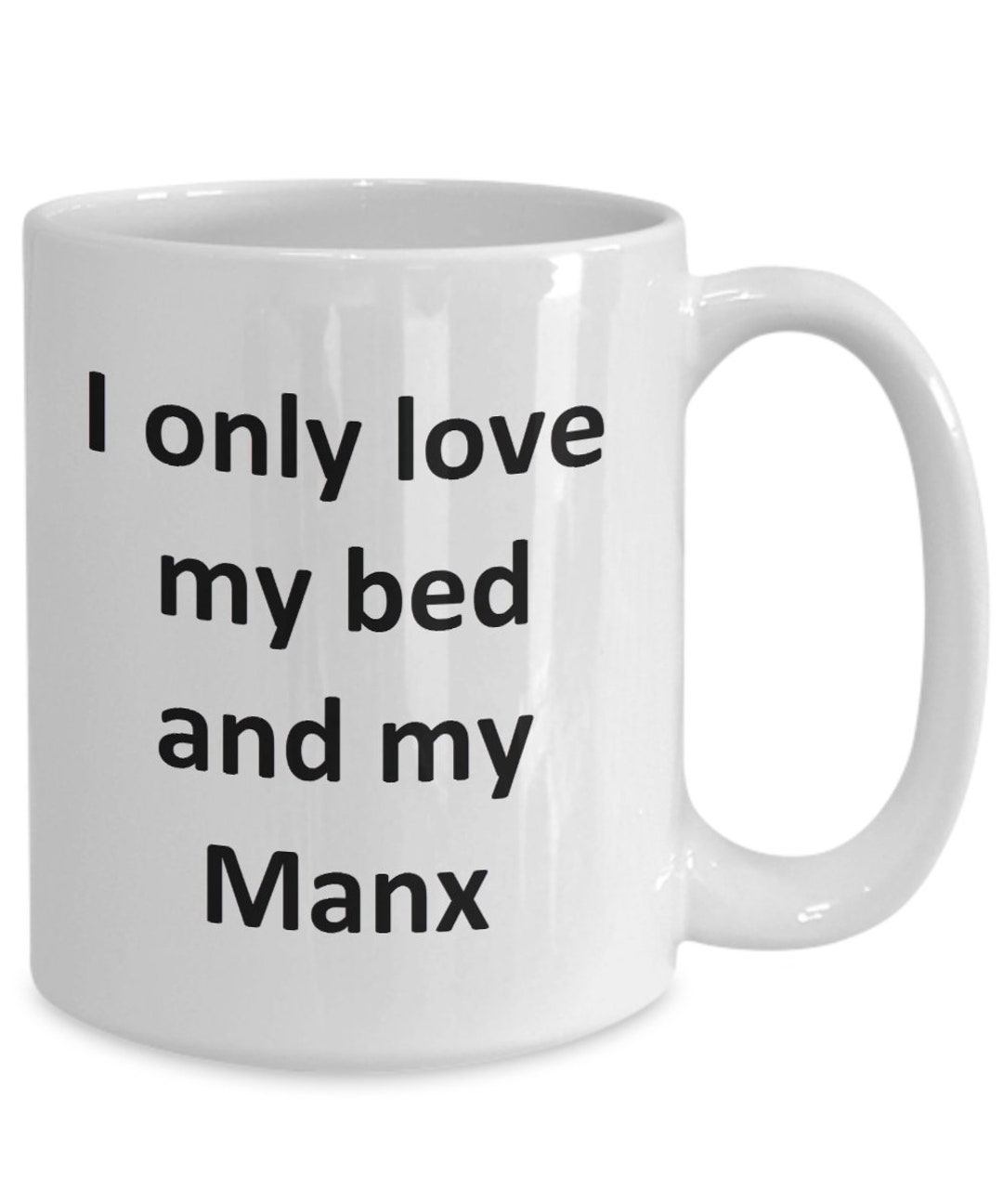 Funny Manx Mug - Love My Bed and Manx Cat Coffee Cup - Etsy