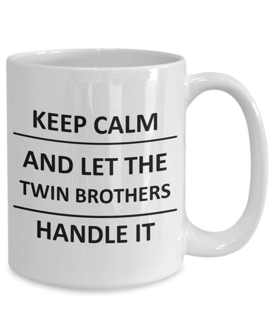 Funny Mug for A Twin Brothers Bro Sibling Identical Fraternal Friend Bf ...