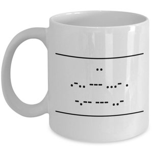 Morse Code Secret Message I Love You Hidden Loving Declaration of Love Confession Mug - Etsy